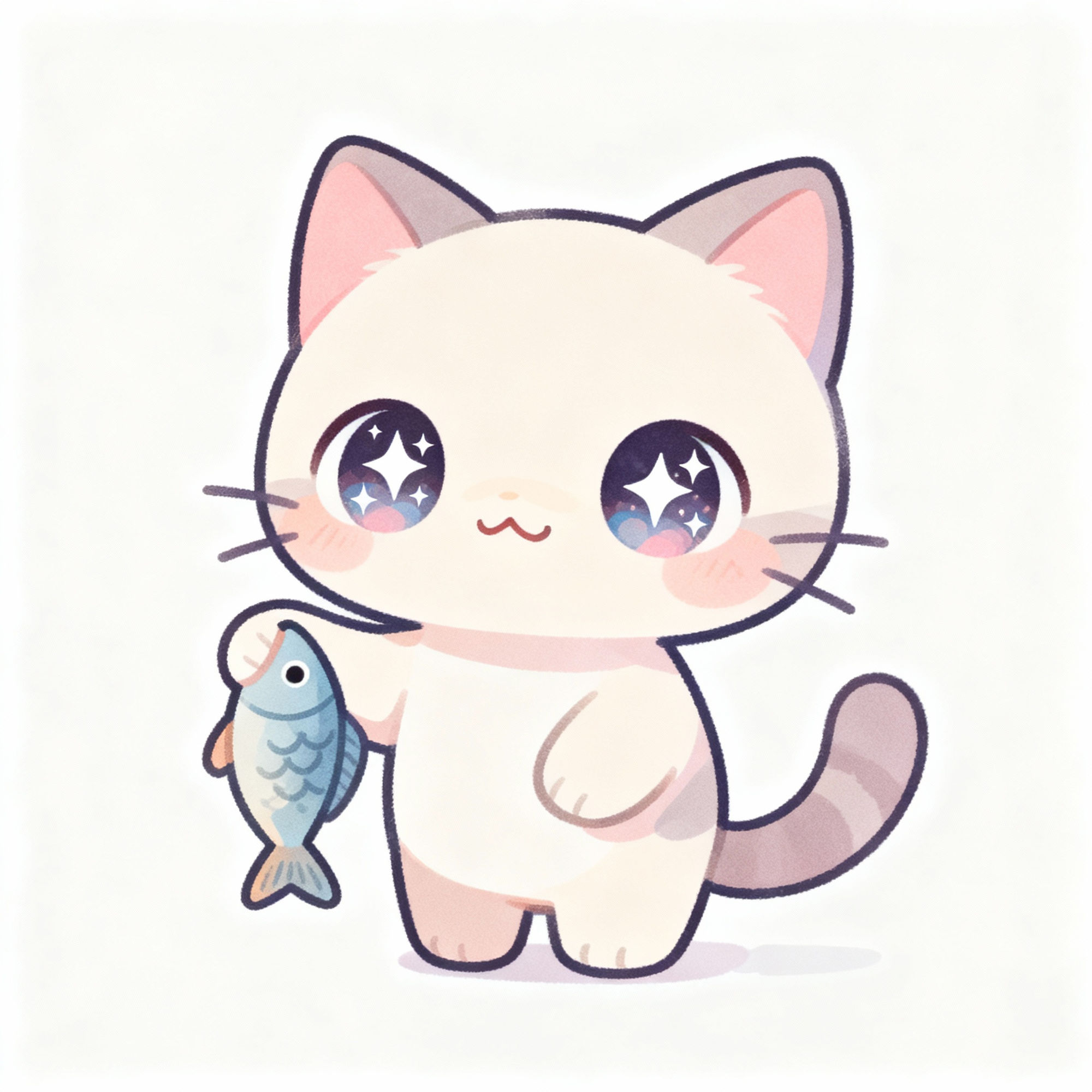 Kawaii Cute Cat Drawings - Easy AI Art Gallery