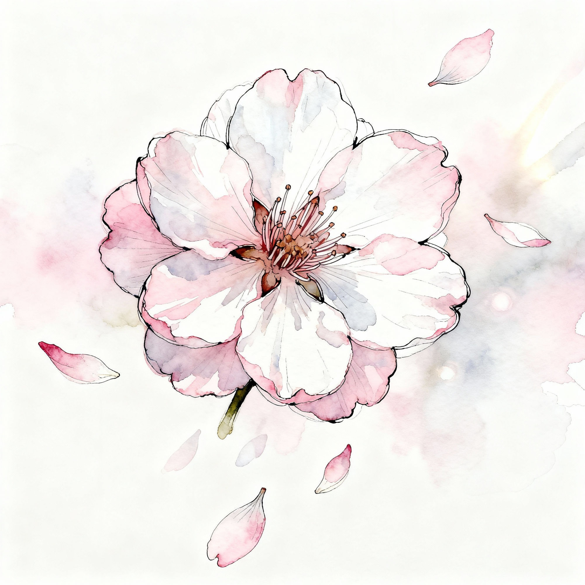 Sakura Flower Drawings - AI Art Gallery