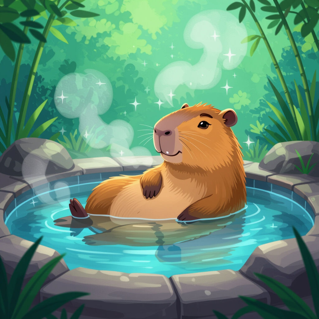 Capybara Wallpaper Gif - Animated Capybara Art