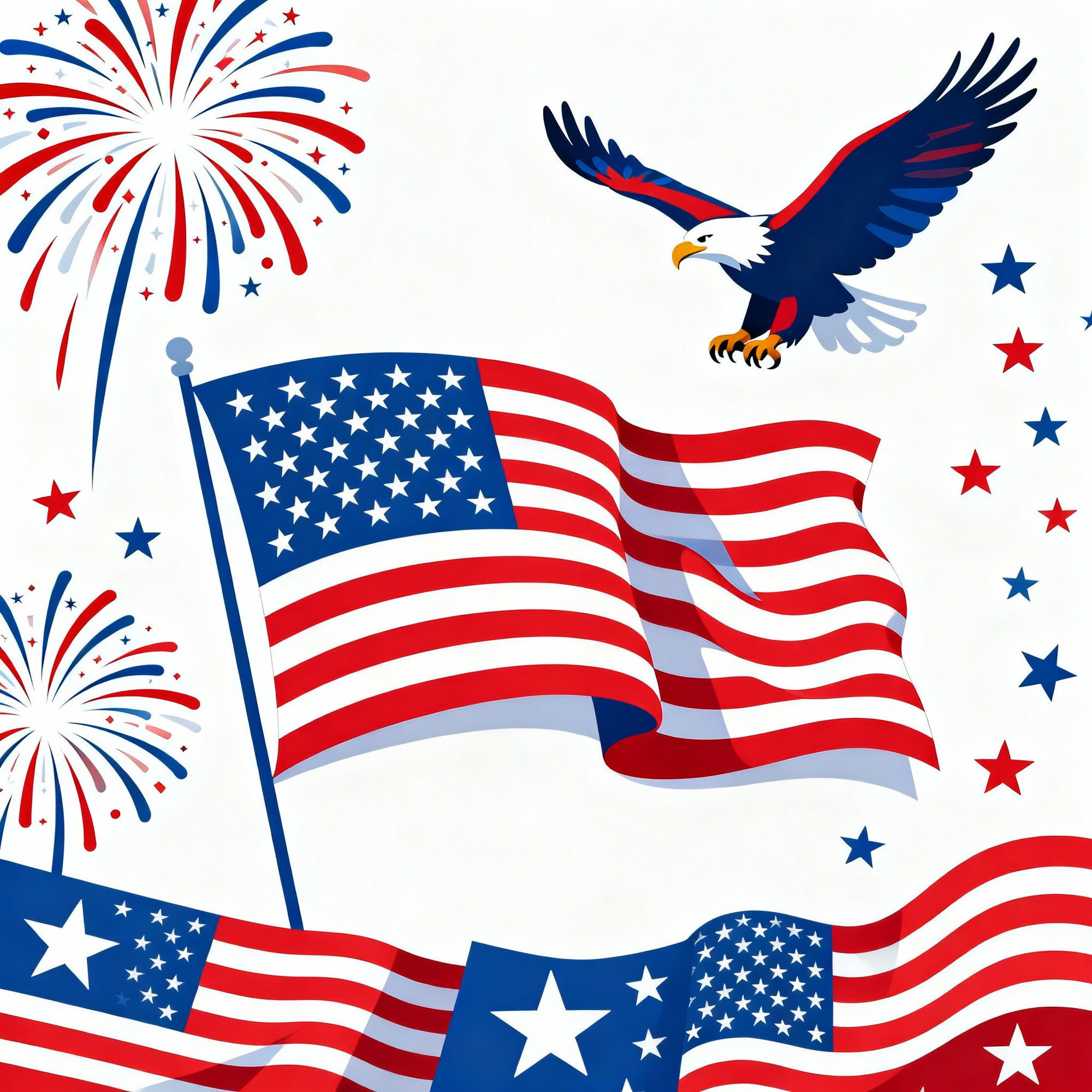 Patriotic Clip Art - AI Generated Graphics For Your Projects