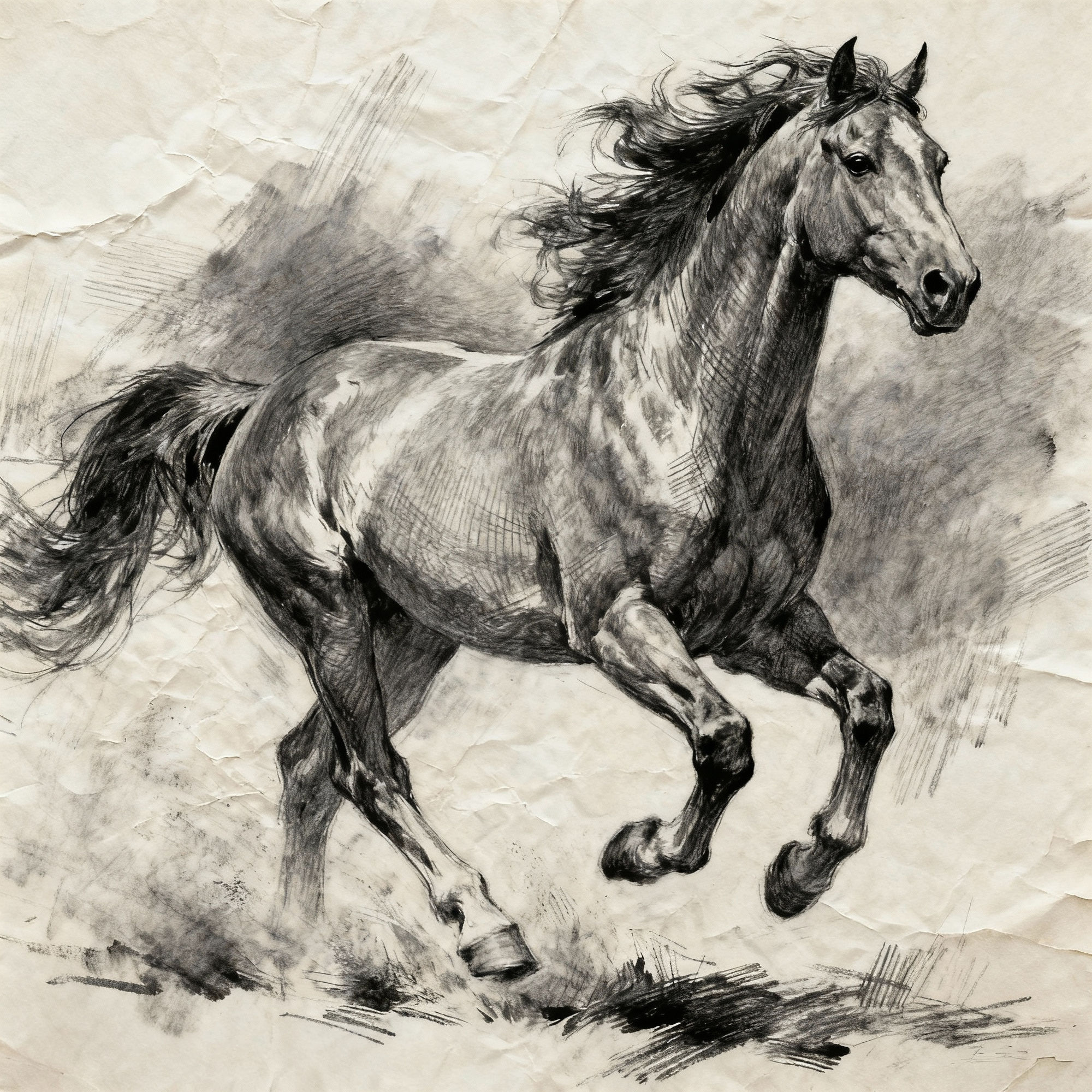 Horse Drawings - AI Art Gallery