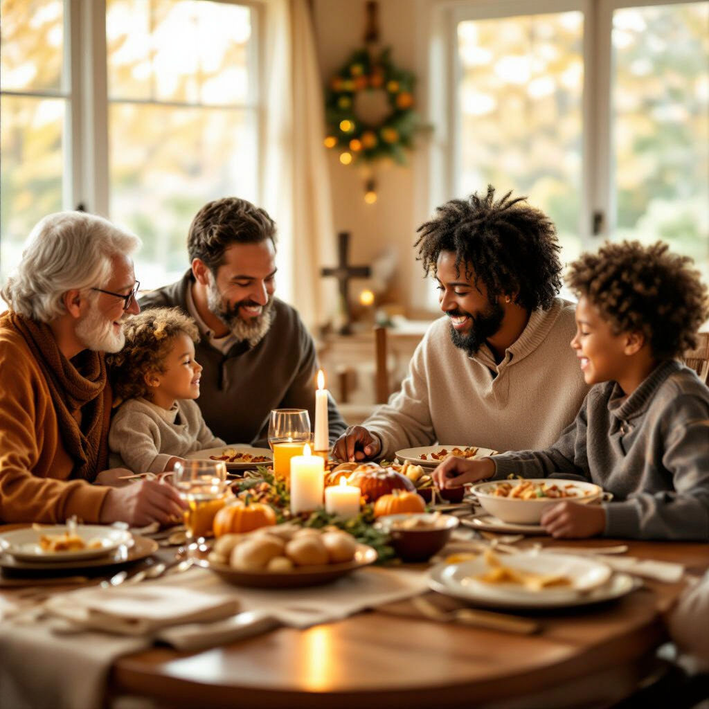 Religious Family Happy Thanksgiving Images - Create Yours Now