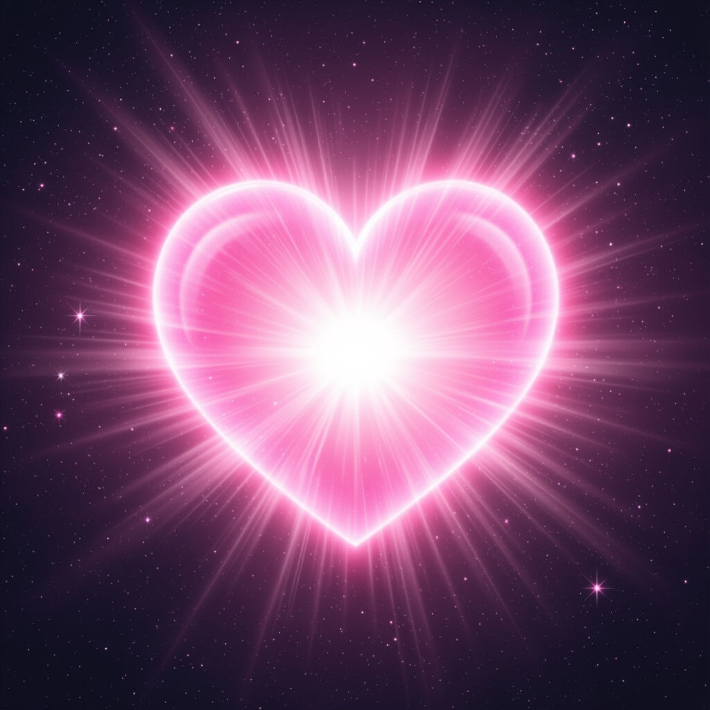Pink Heart Aura Wallpaper - Laptop Backgrounds