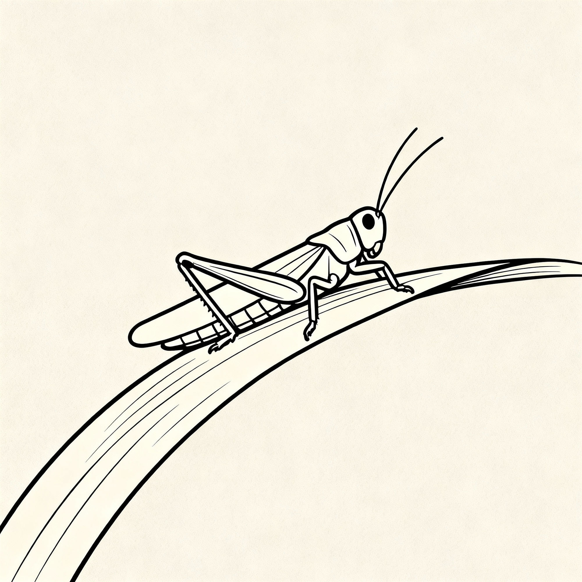 Easy Grasshopper Drawings - Simple Tutorials & AI Art