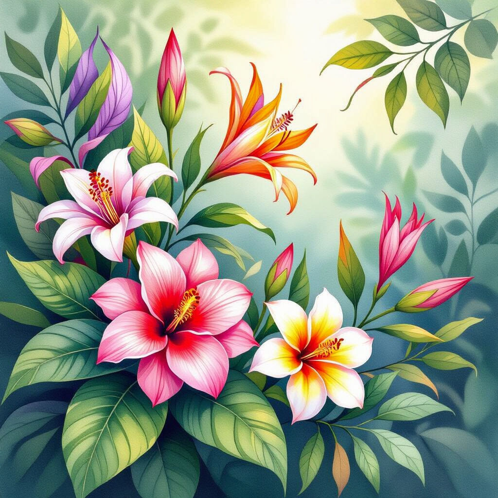 Botanical Prints Wall Art - Create Yours With AI
