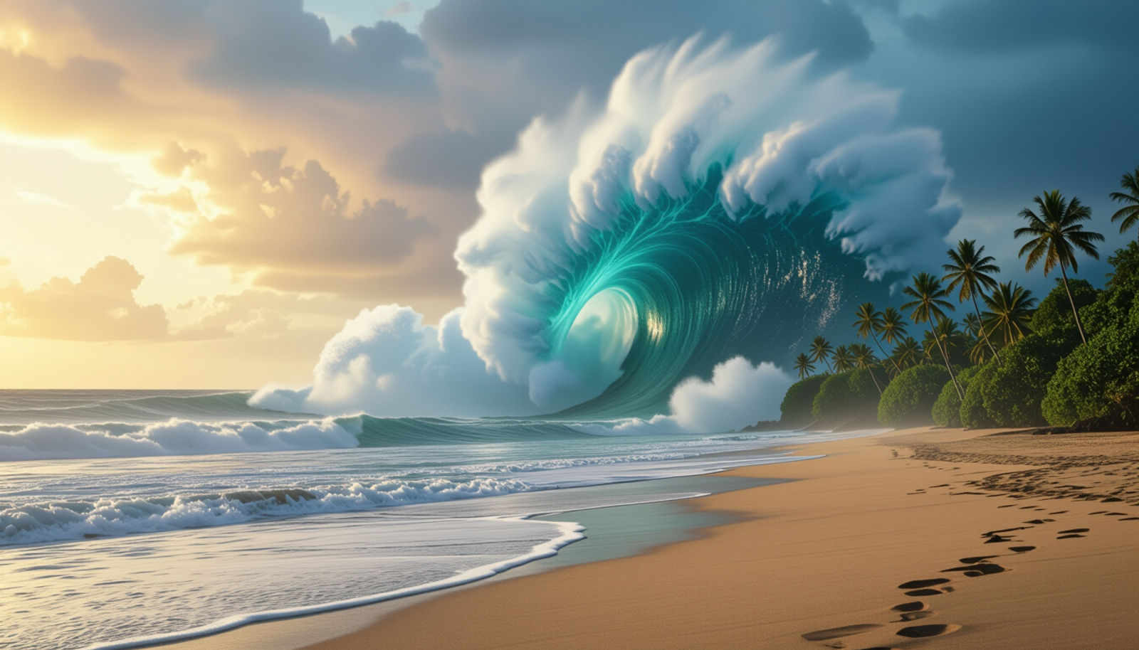 Easy Tsunami Drawings - AI Generated Art