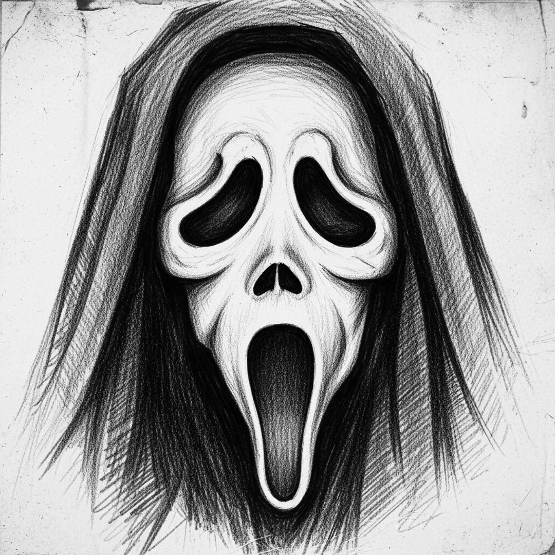 Spooky Ghostface Drawing Tutorials