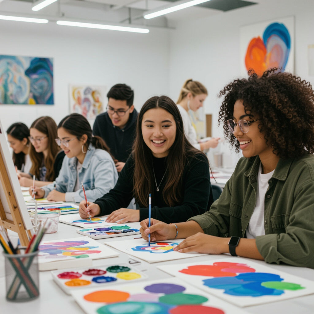 Students Drawing Art - Create Unique Art With AI