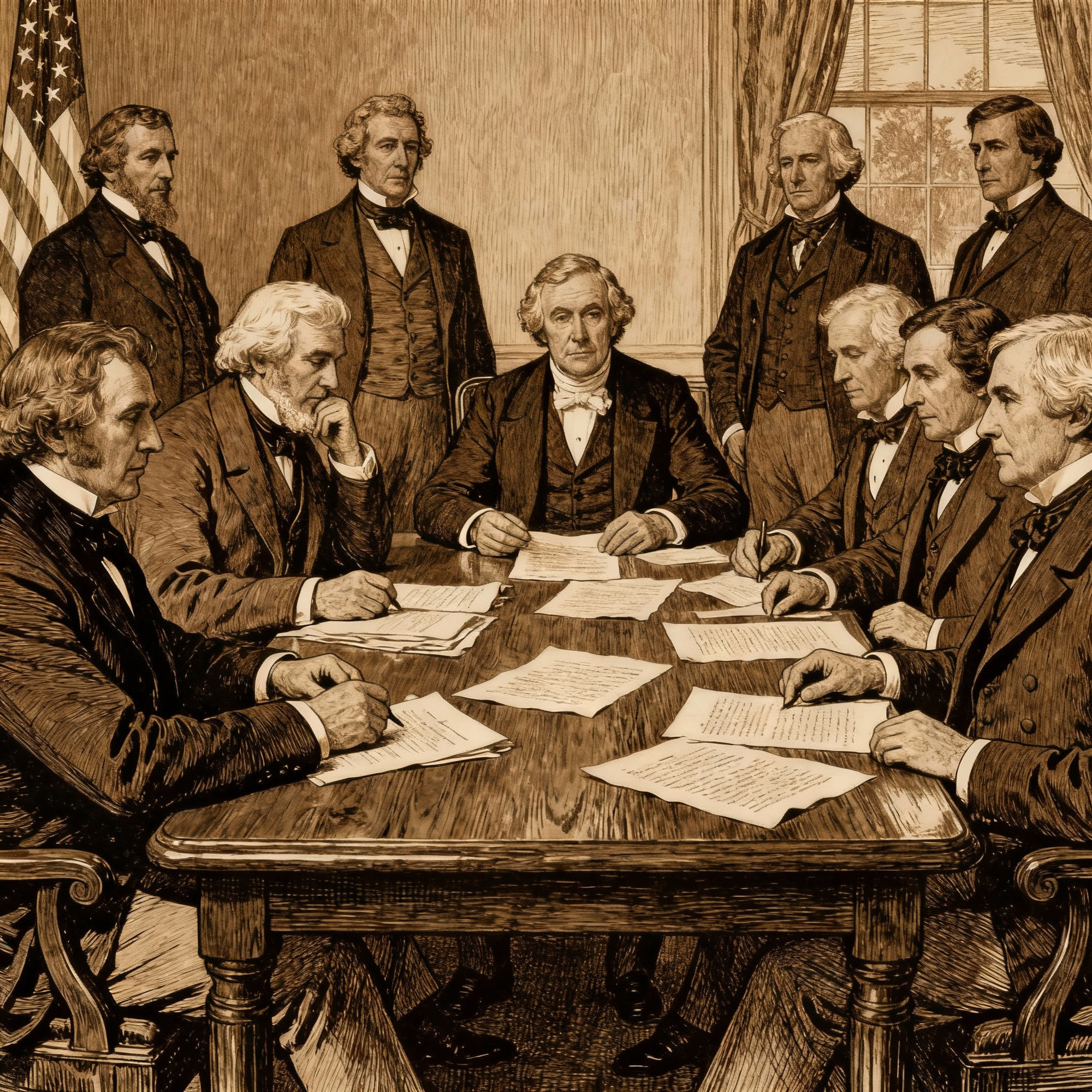 Confederation Drawing Art - AI Generated Gallery