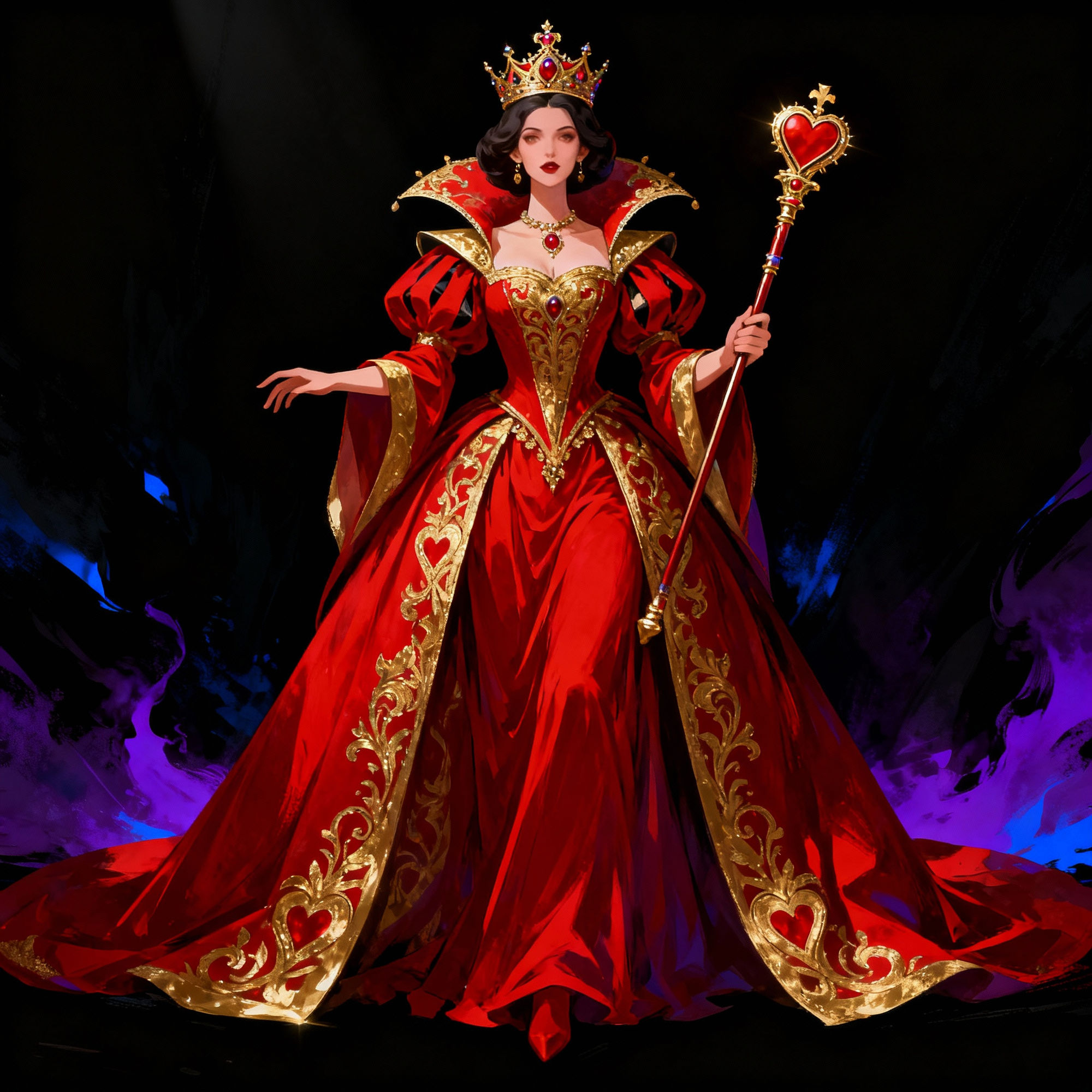 Queen Of Hearts Drawings - AI Art Gallery