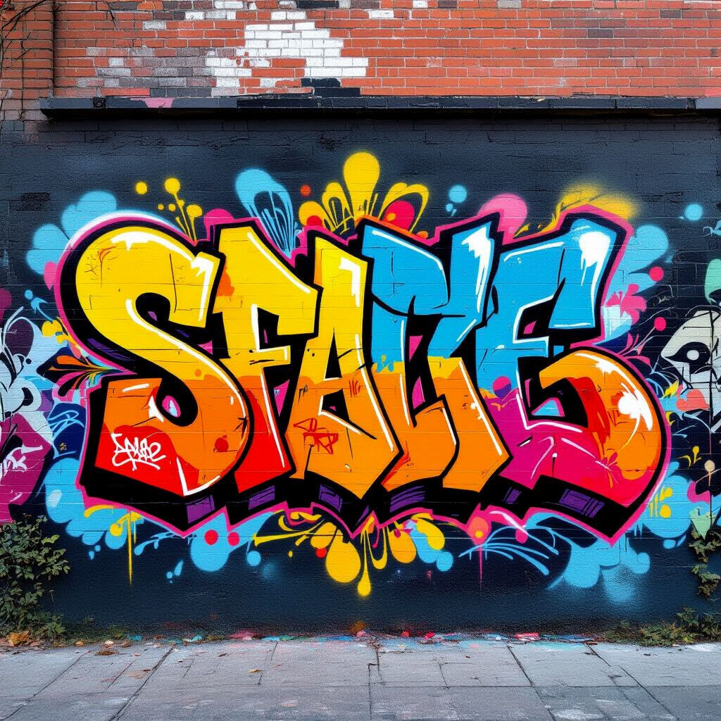 Cool Graffiti Drawings - AI Generated Art