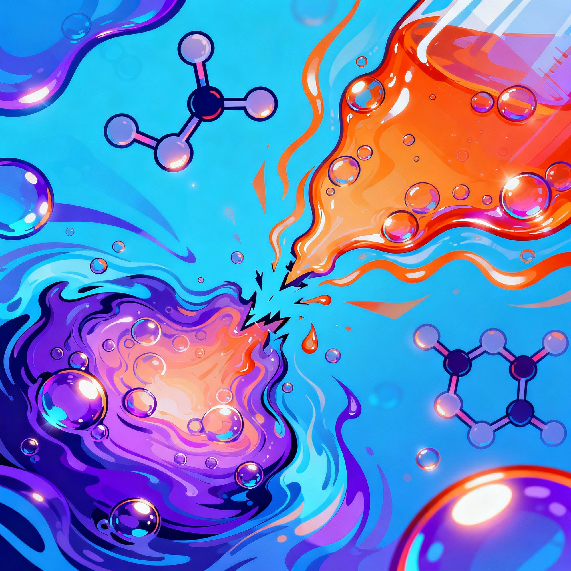 Chemical Change Drawings - AI Generated Art