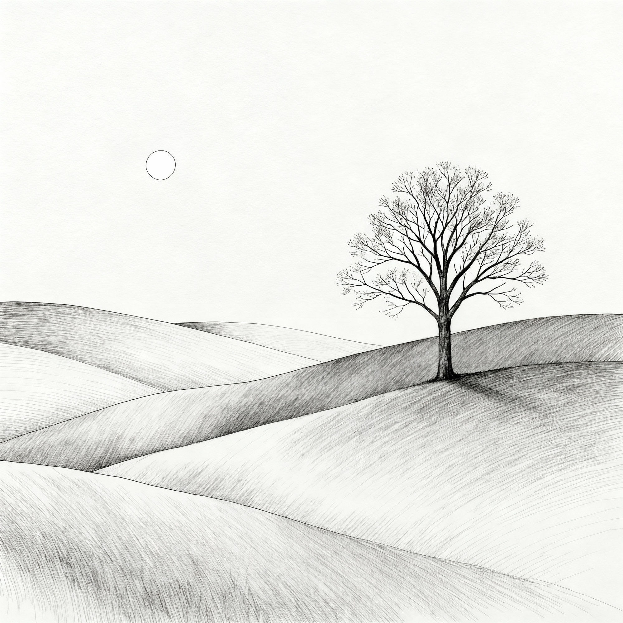 Drawing Simple Landscapes - AI Art Gallery