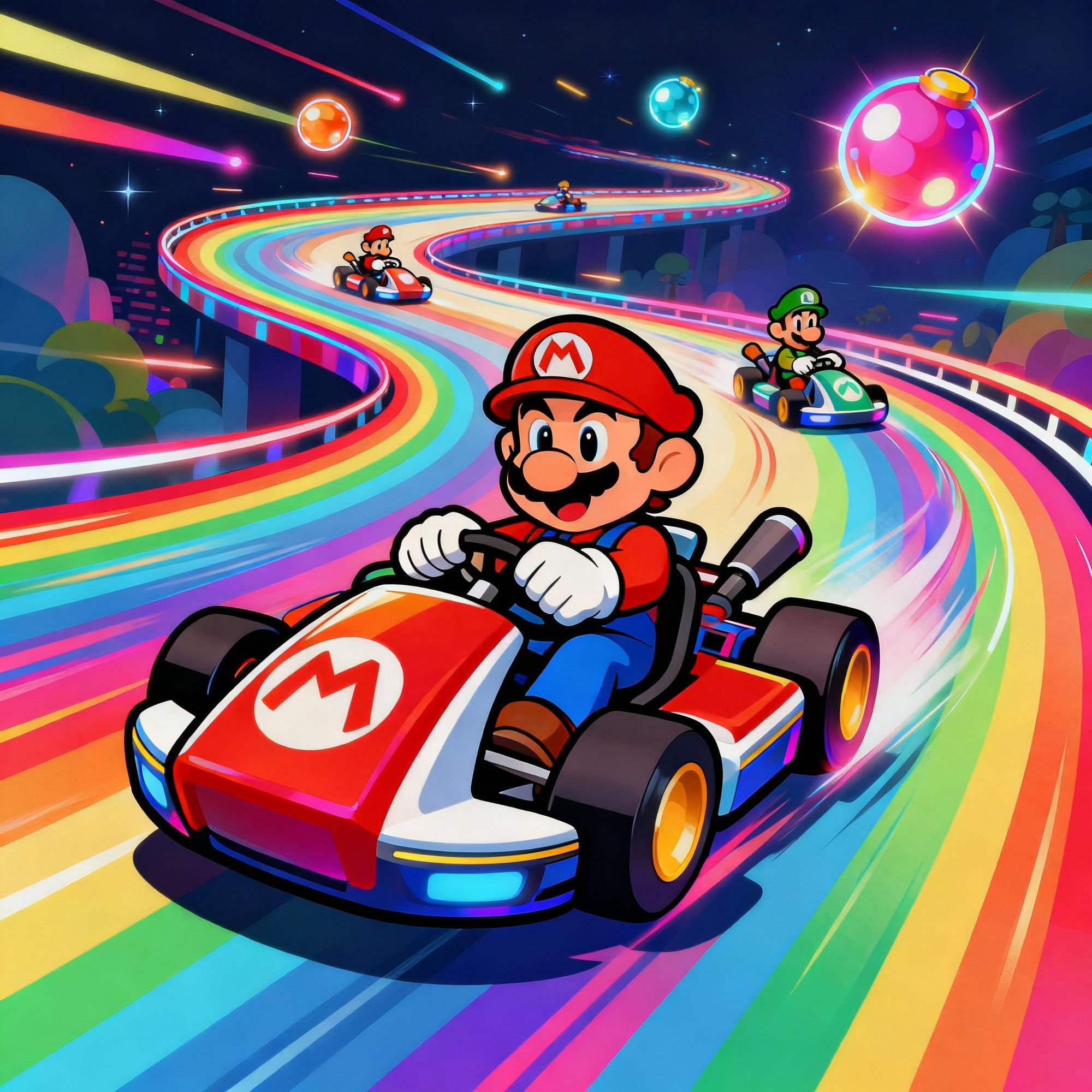 Mario Kart Drawings - AI Art Generator