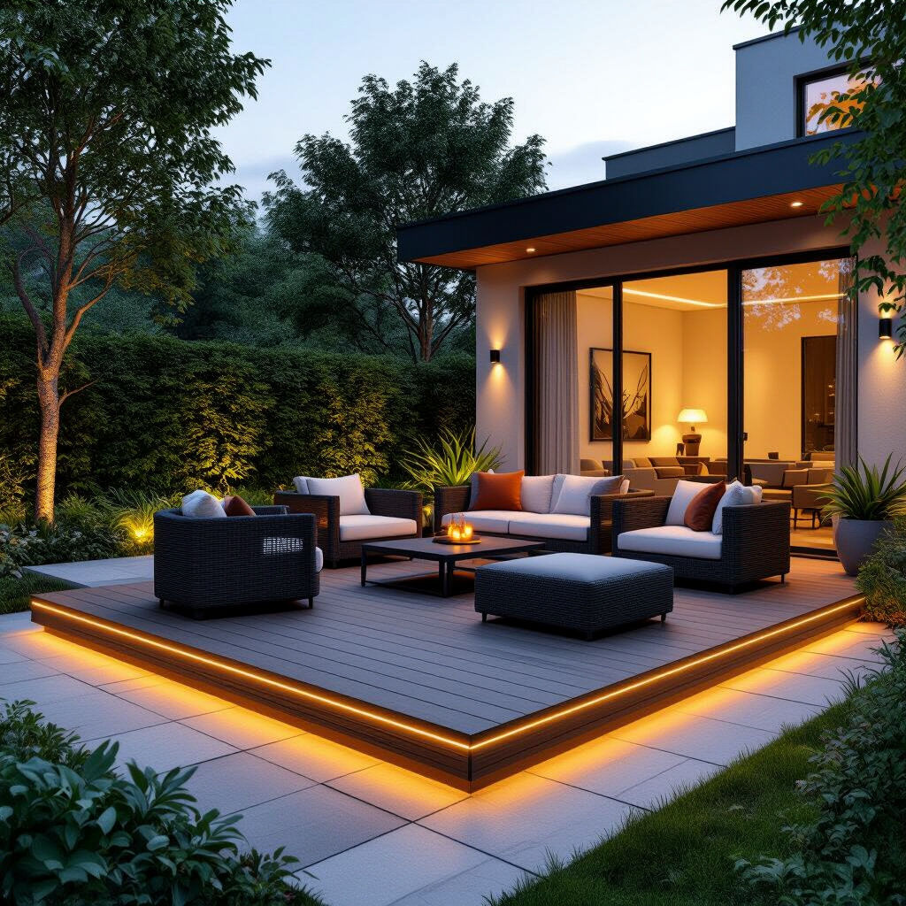 Picture Frame Composite Deck Ideas - AI Generated Designs