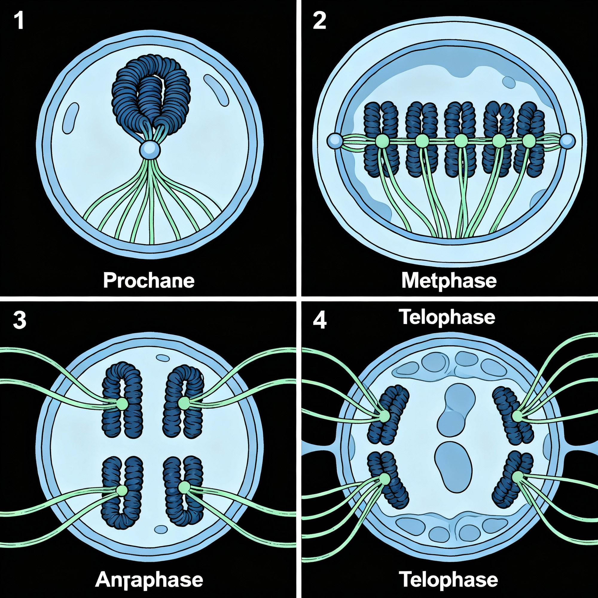 Mitosis Drawings - AI Generated Visuals