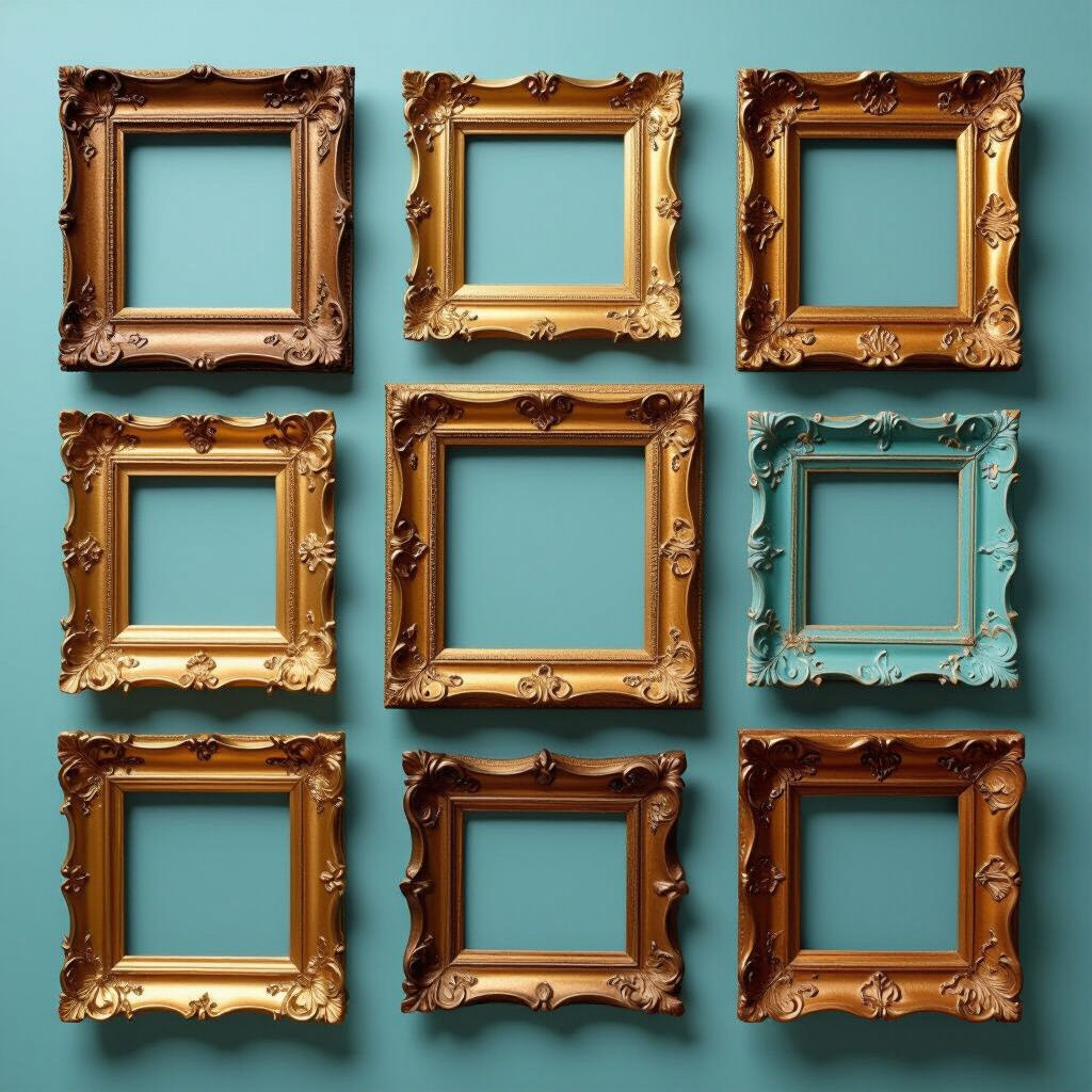 Inexpensive Picture Frames - AI Generated Designs
