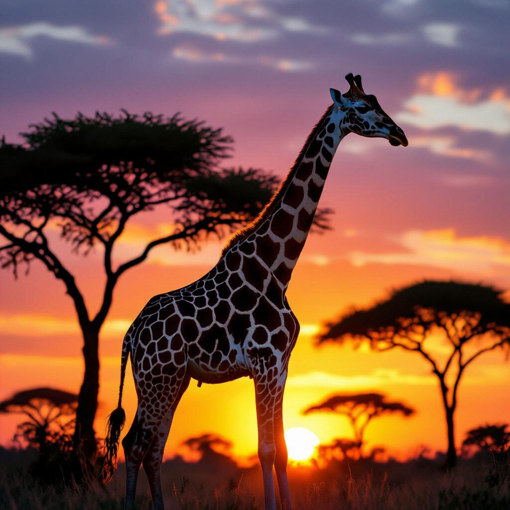 Giraffe Pictures - AI Generated Art & Photos