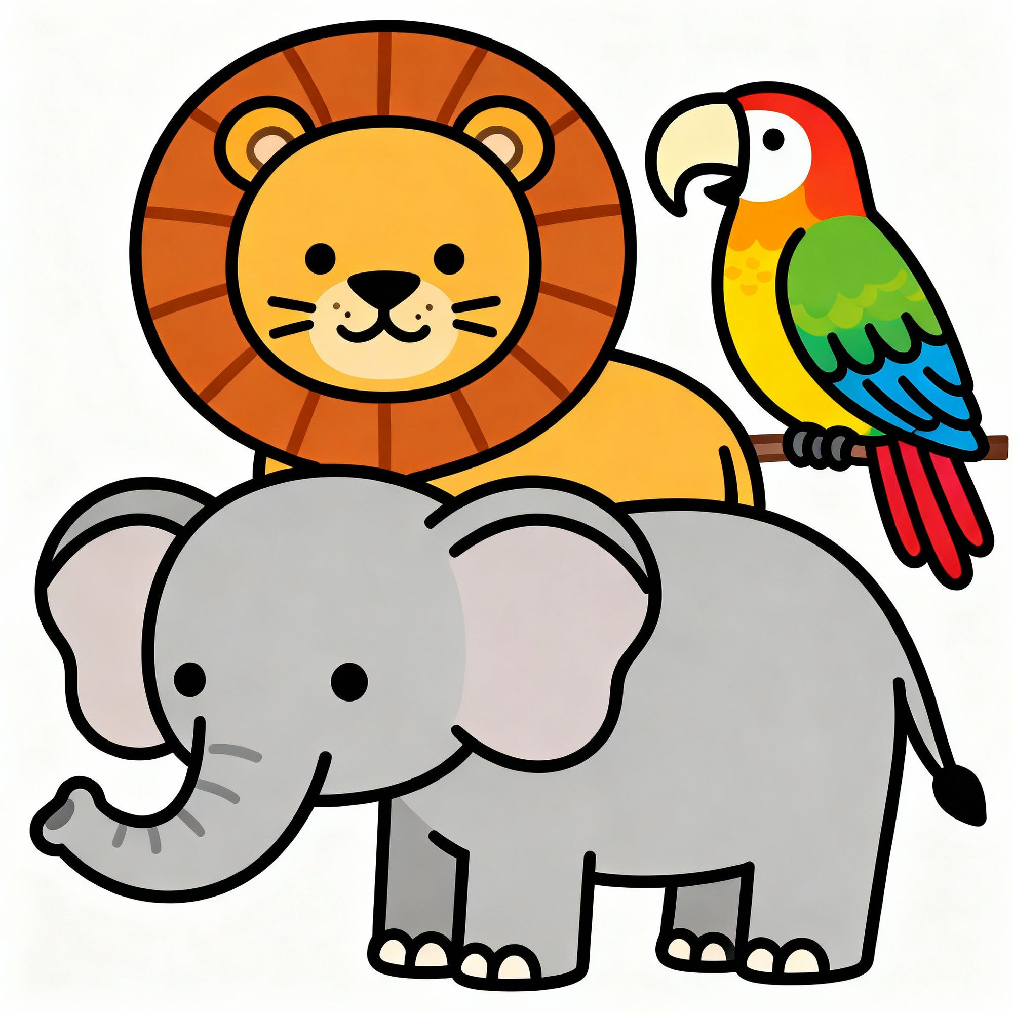 Animal Coloring Pictures - Create Your Own AI Art