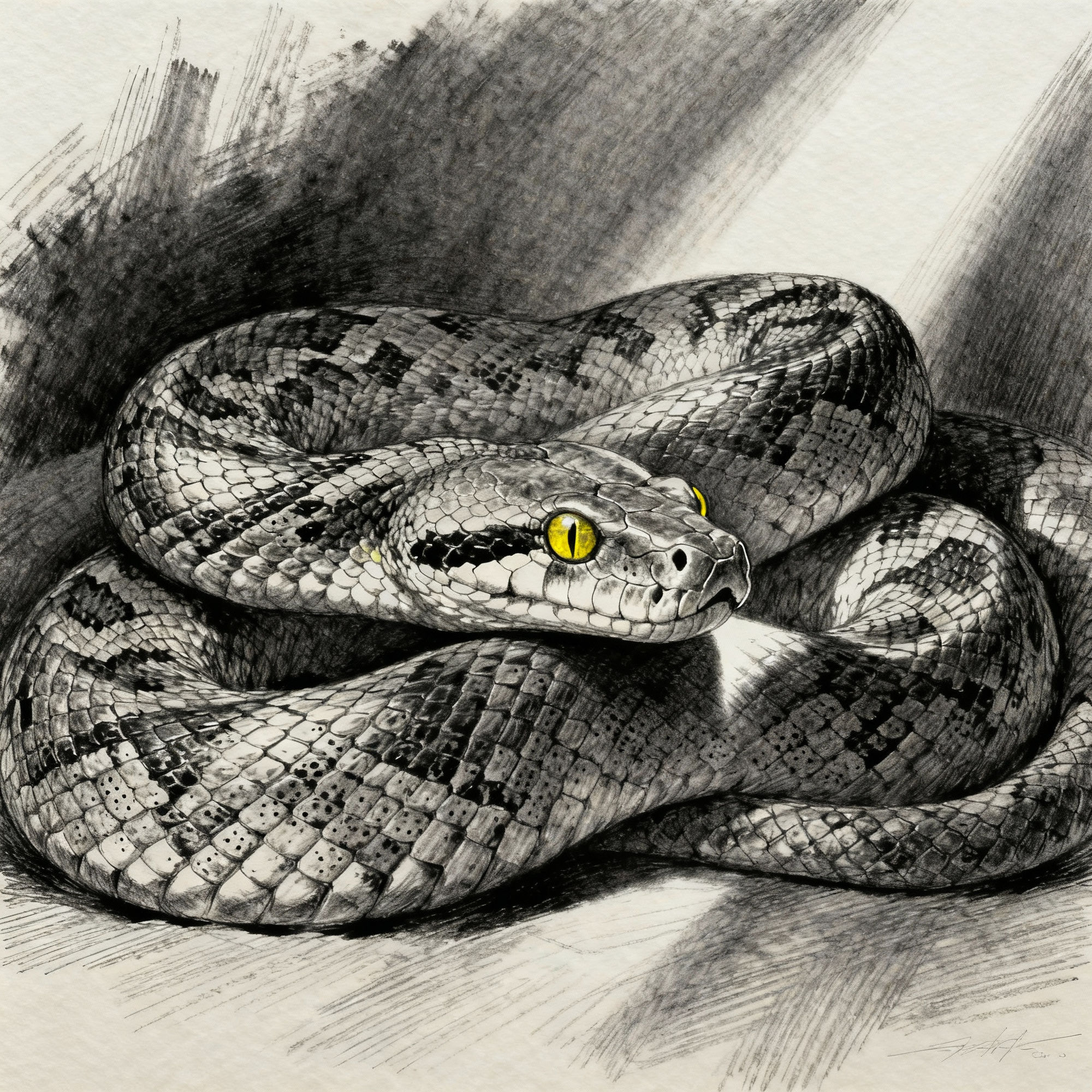 Realistic Snake Drawings - Create Your Own AI Art