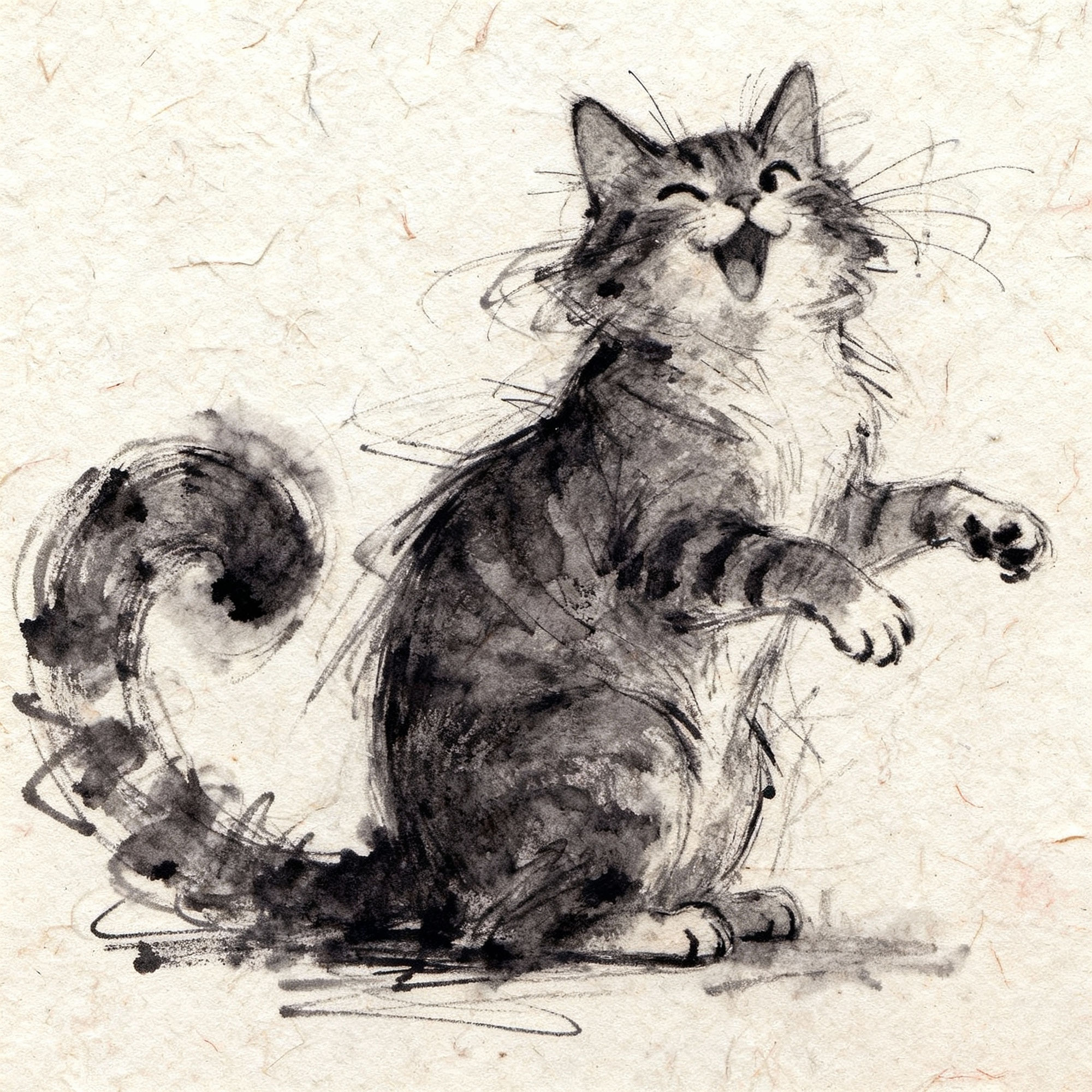 Cat Drawing Sketch - AI Art Gallery
