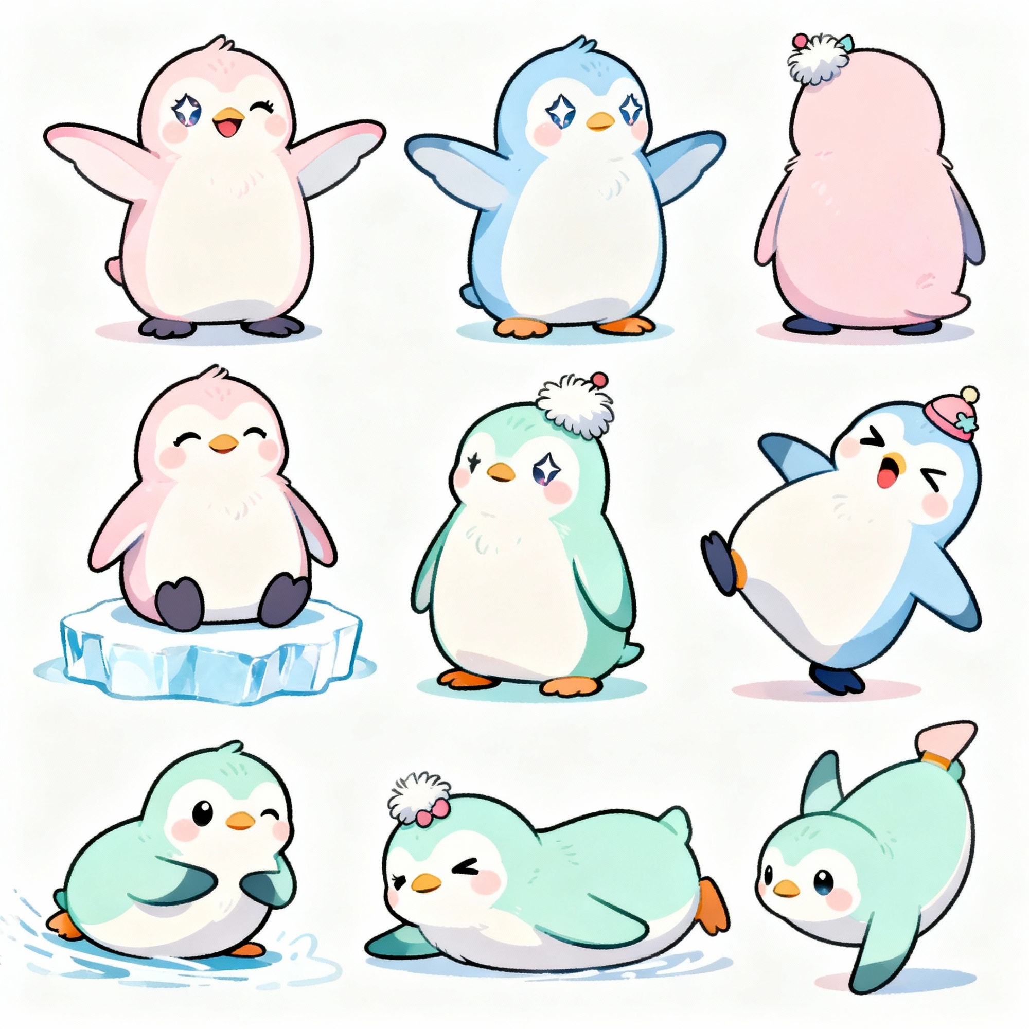 Cute Penguin Drawings - AI Art Gallery