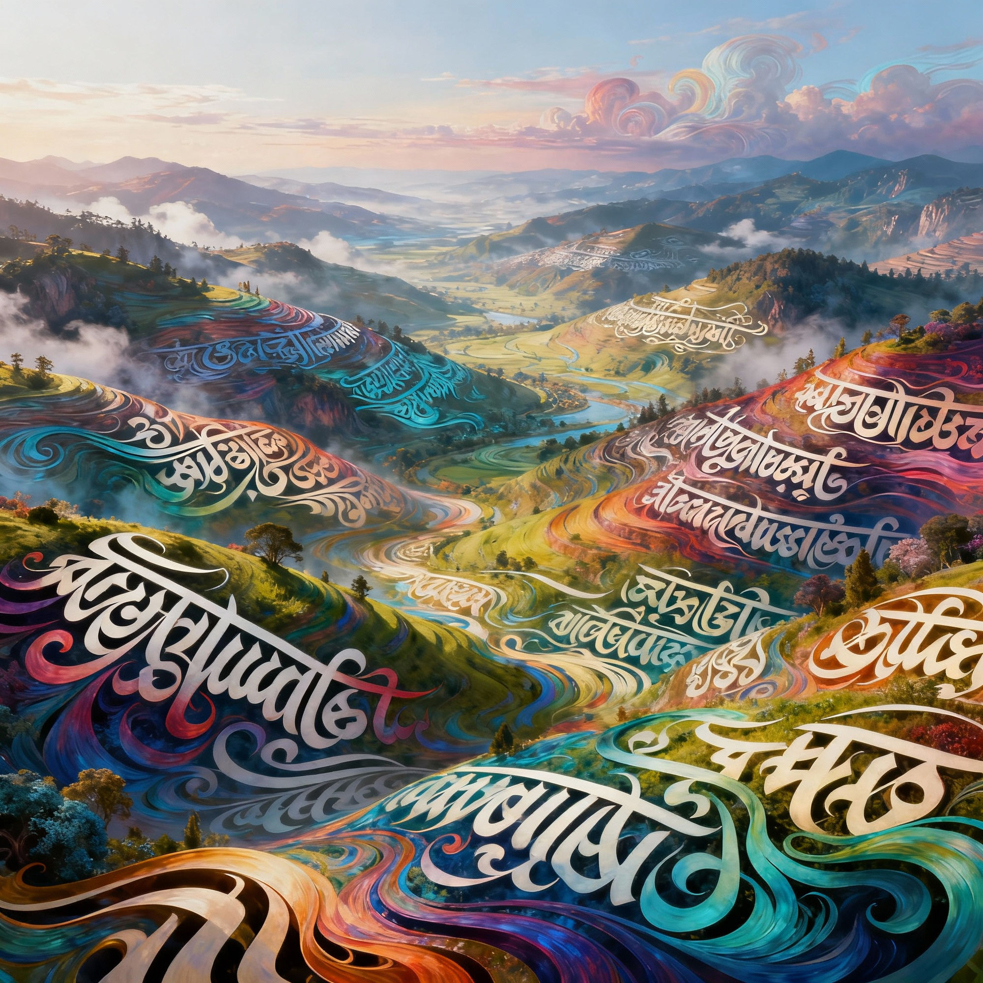 Text Drawings - AI Generated Art