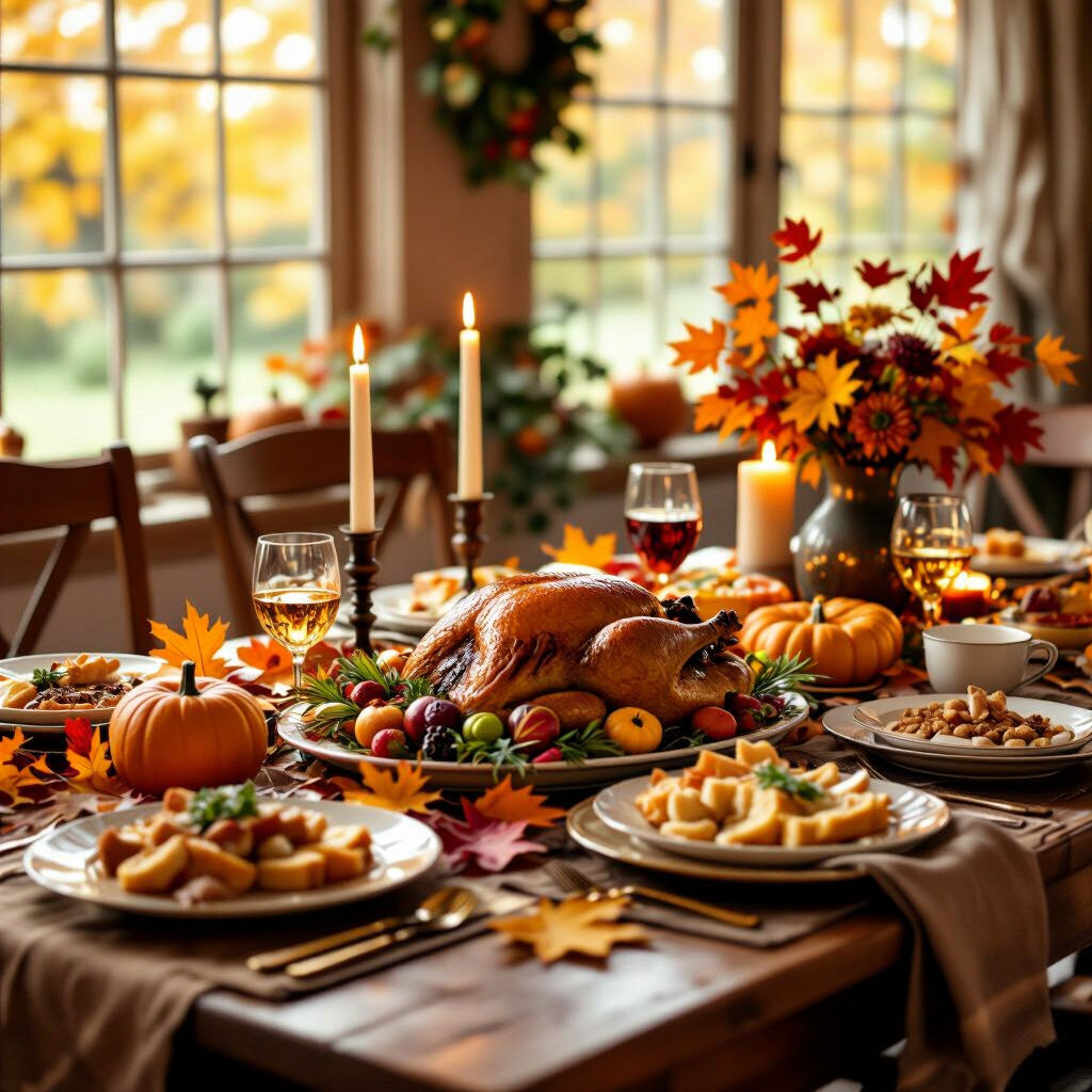 Thanksgiving Desktop Wallpapers - AI Generated Art