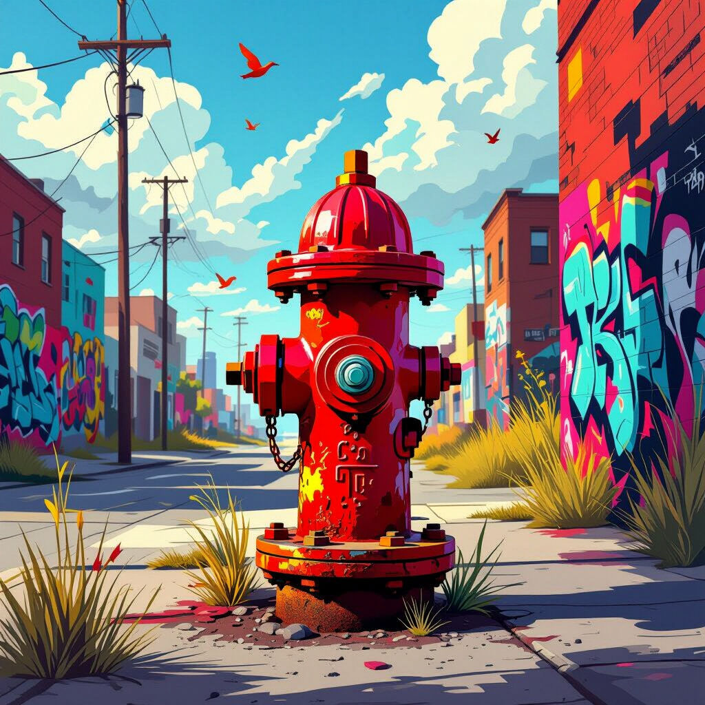 Fire Hydrants Exercise Images - AI Generated Art