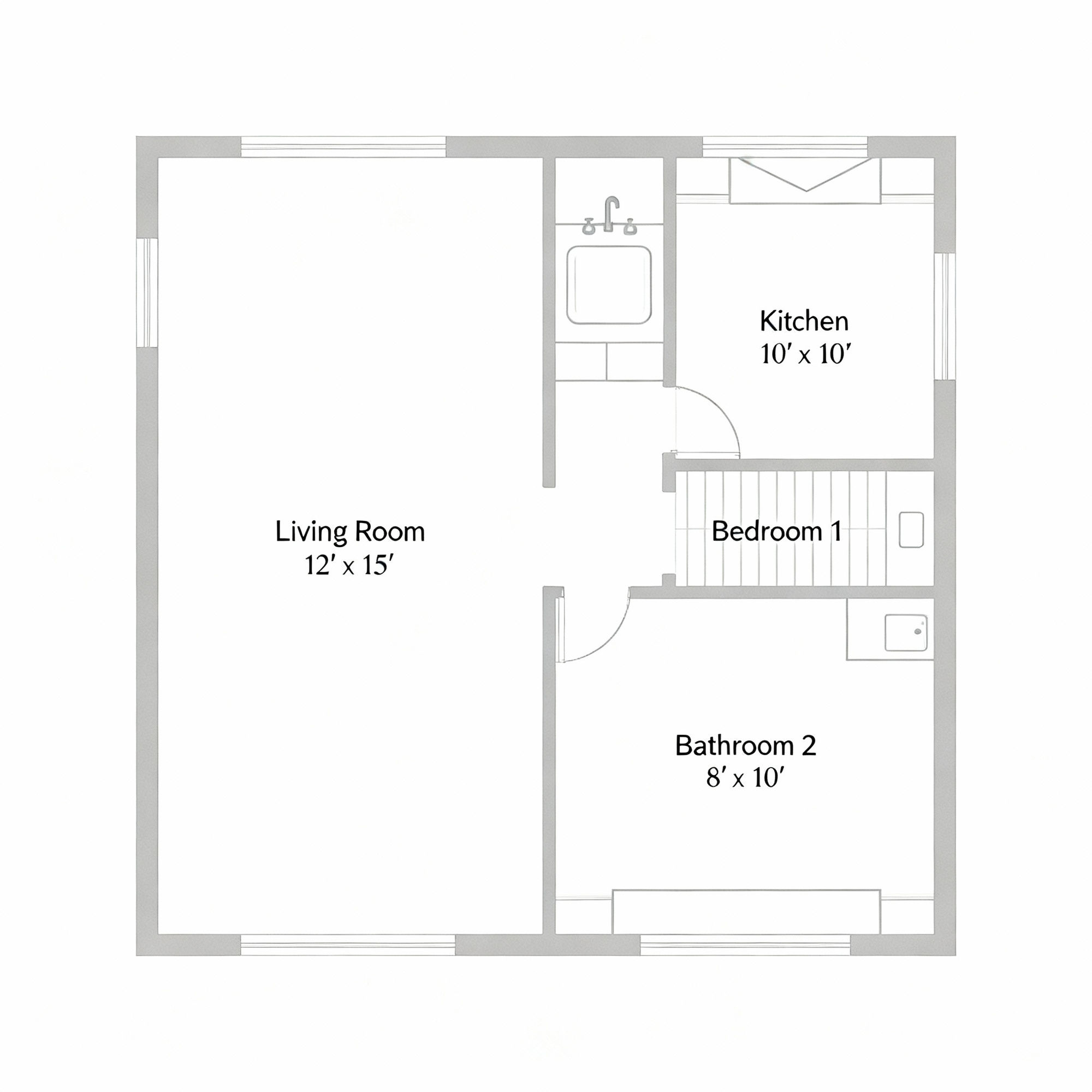 Simple Floor Plan Drawing - Create Yours With AI