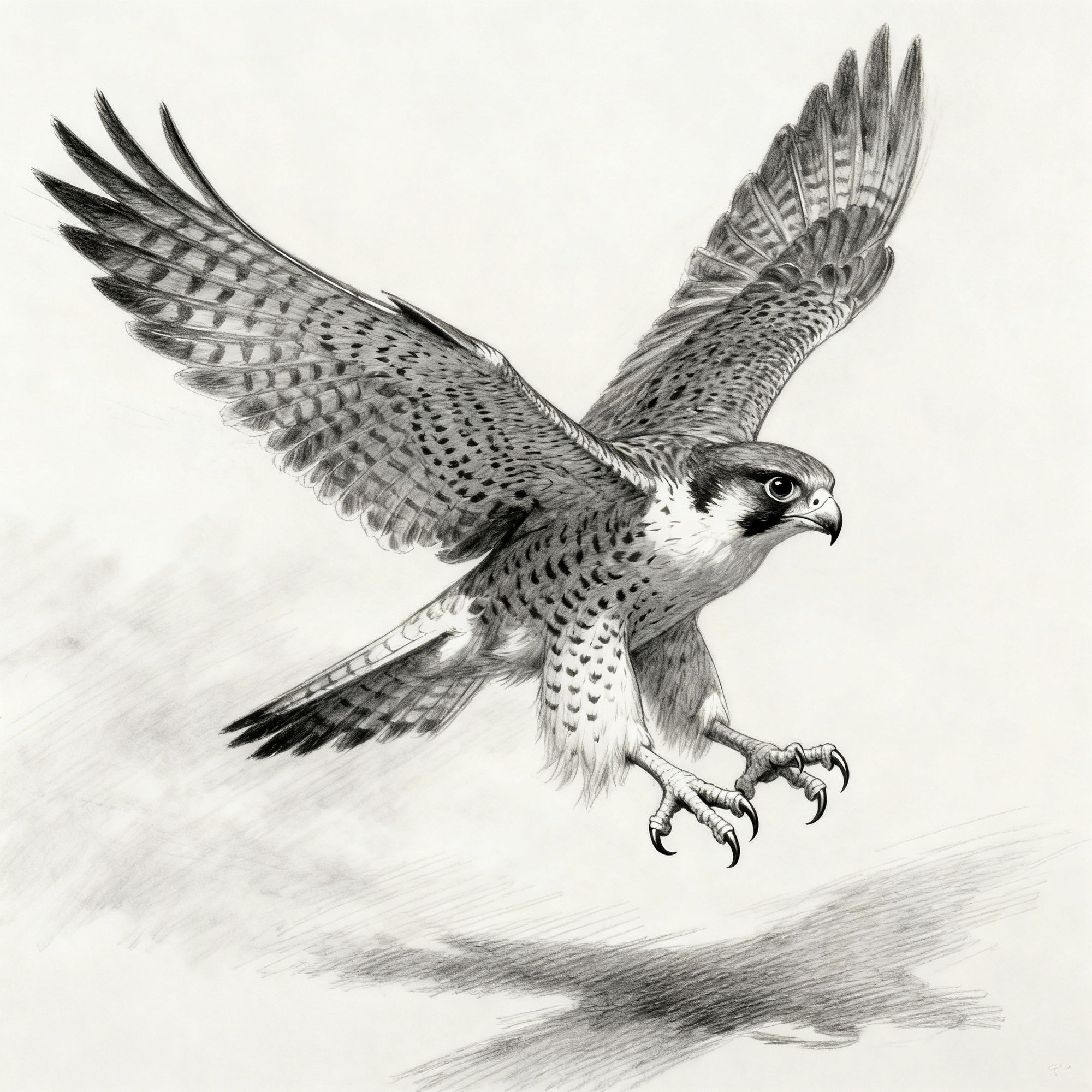 Drawing Falcon Drawings - AI Art Gallery