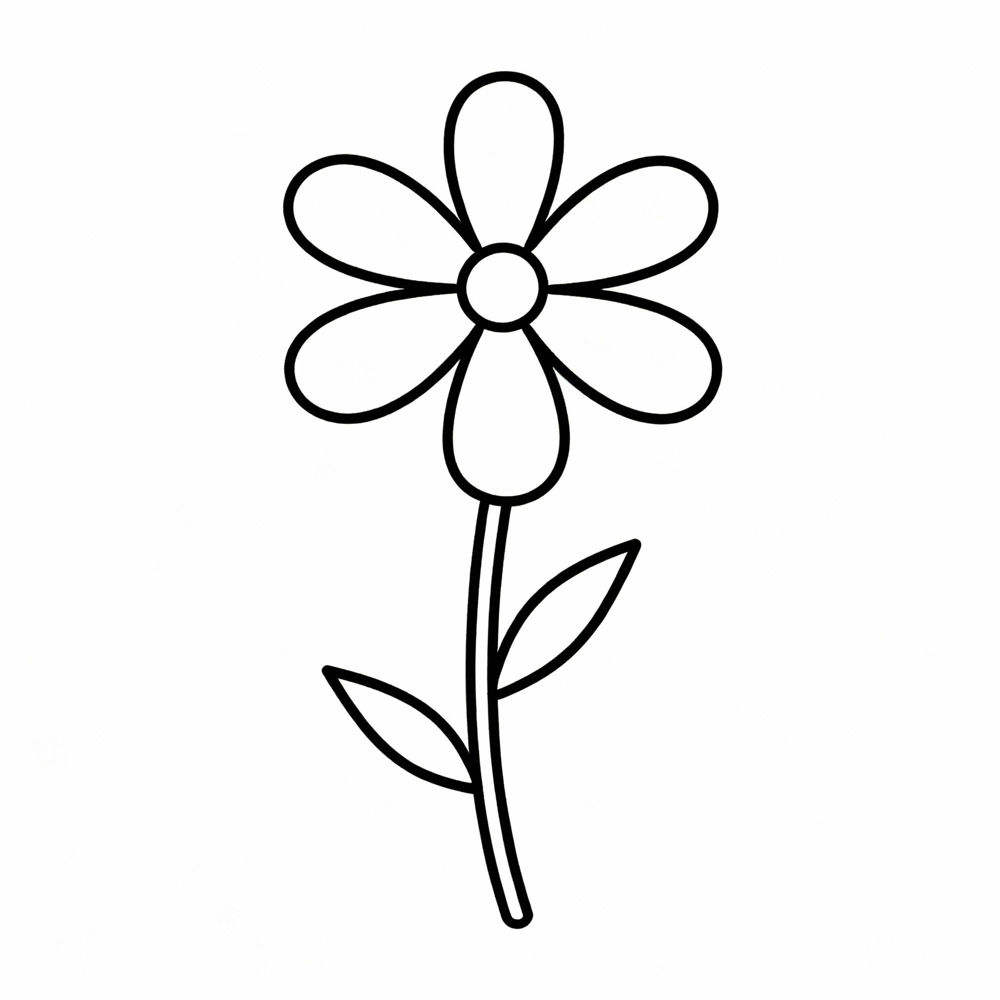 Easy Hibiscus Drawings - Simple AI Art
