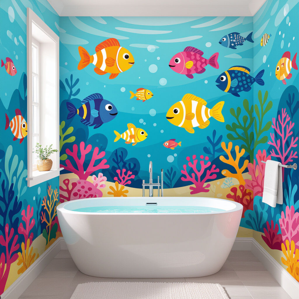 Fun Bathroom Wallpaper - Create Yours With AI