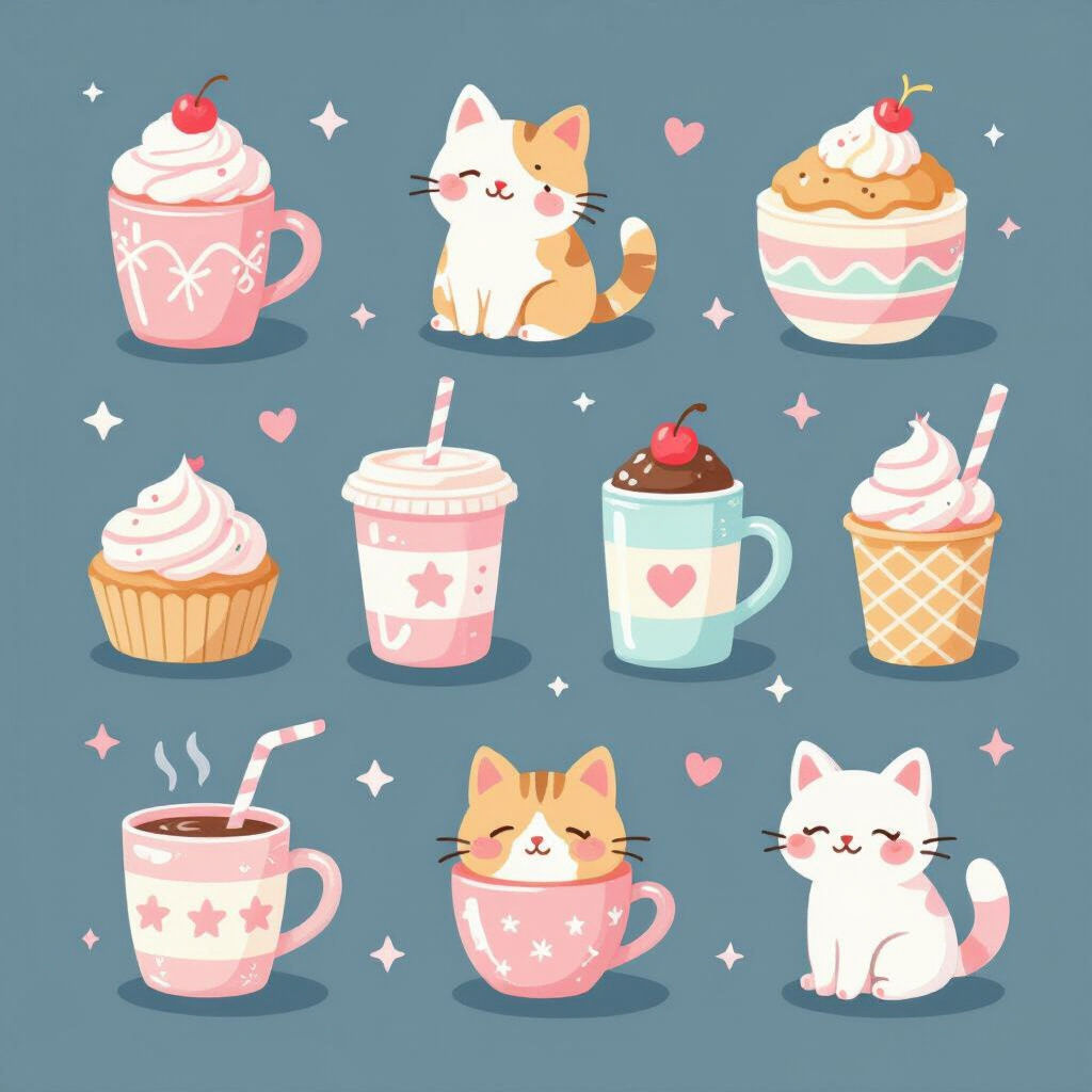 Cute Aesthetic Drawings - Easy Ideas & AI Art