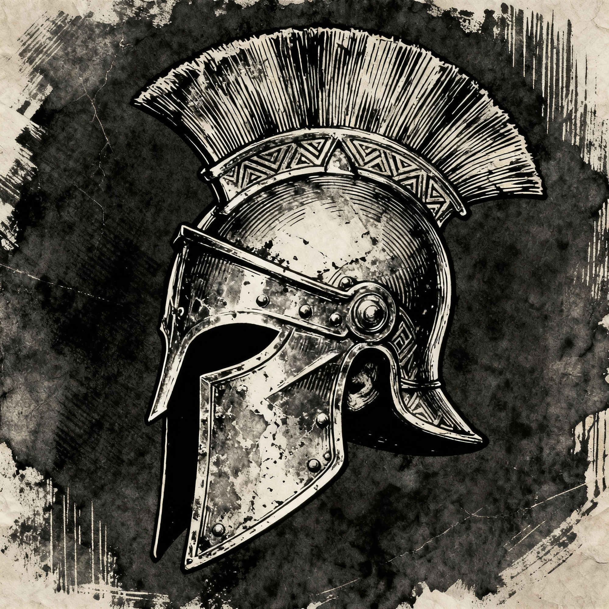 Spartan Helmet Drawings - AI Art Gallery