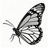 Side Butterfly Drawing - AI Art Gallery | Nightcafe