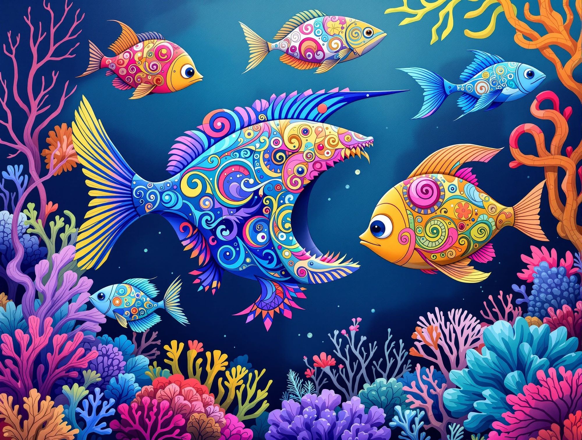 Fun And Easy Fish Drawing Tutorials