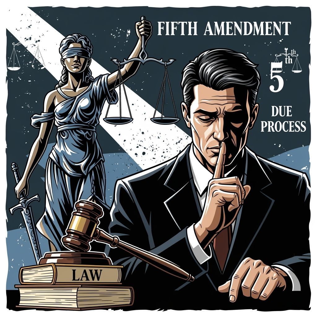 5th Amendment Drawings Gallery | AI Legal Art