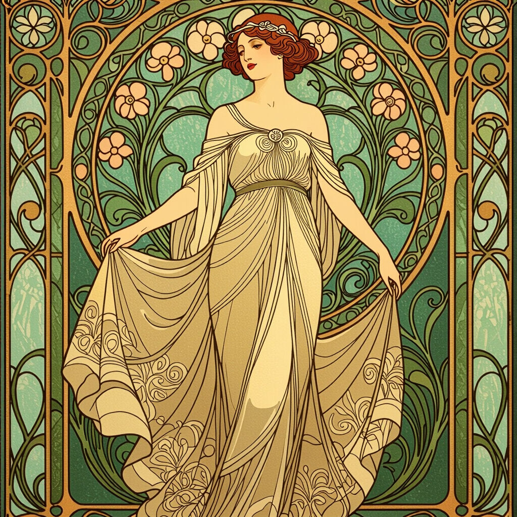 Art Nouveau Dress Designs - Create Yours With AI