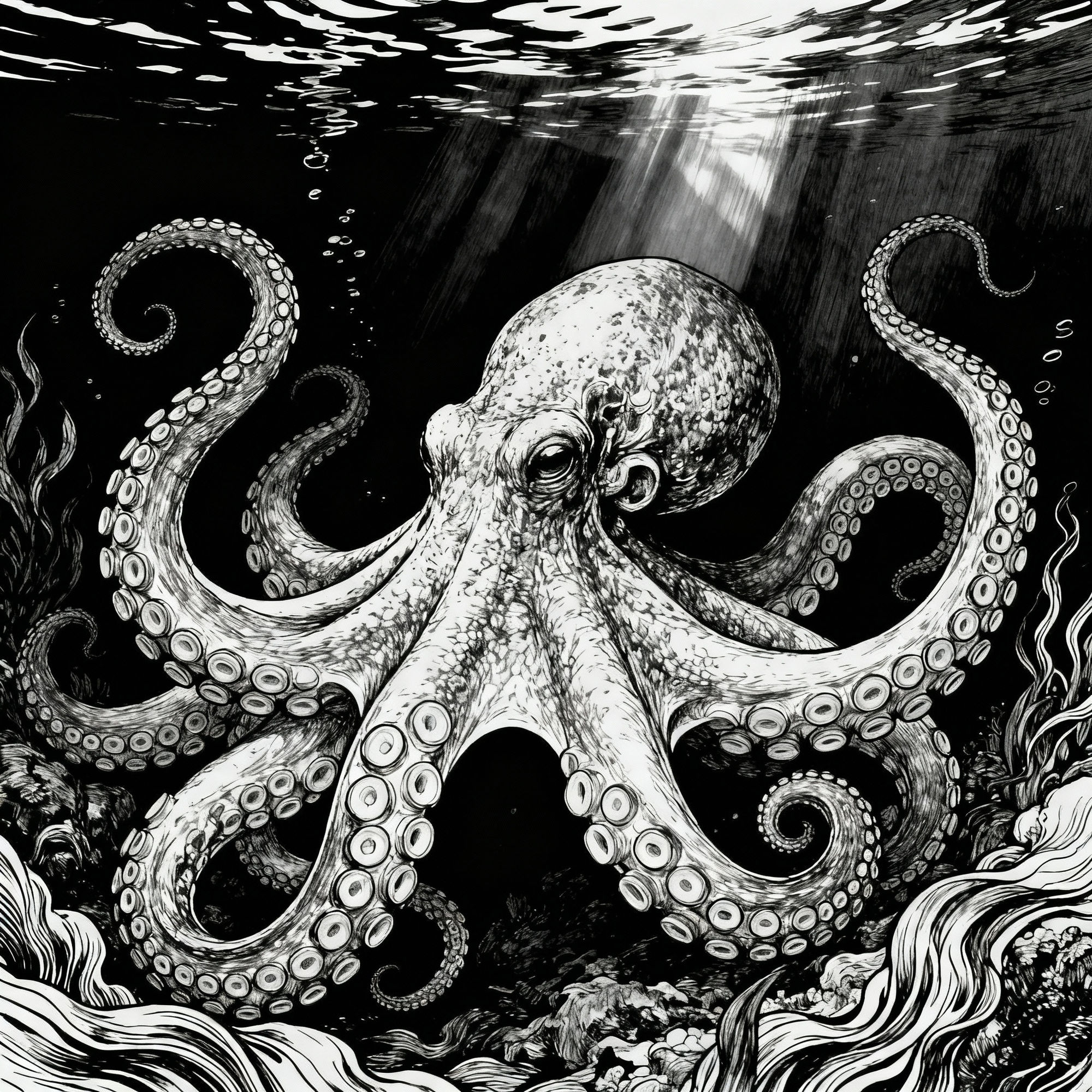 Octopus Tentacles Drawings - Create Unique Art With AI