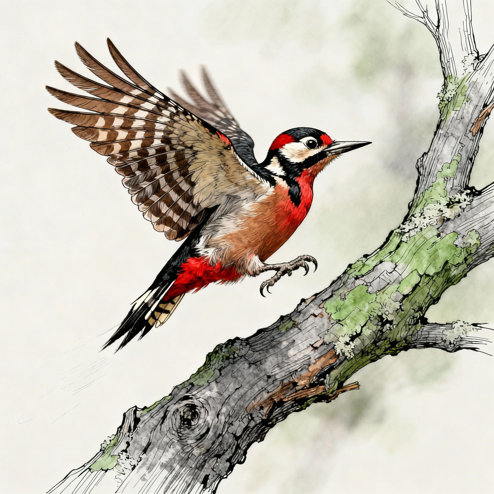 Woodpecker Drawings - Create Unique Bird Art With AI