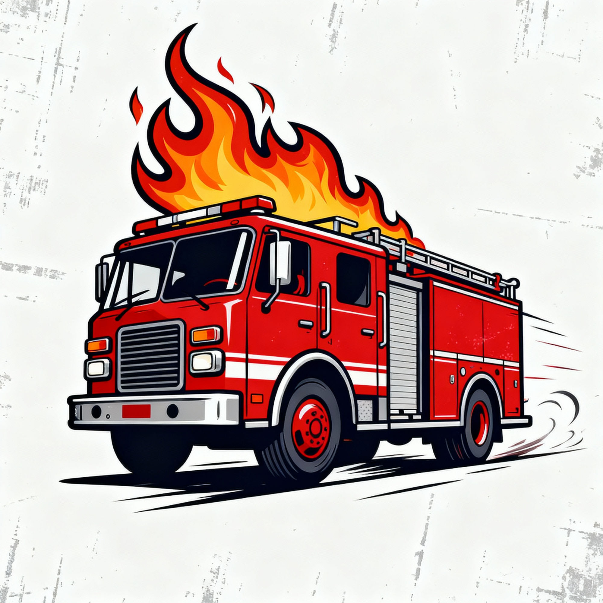 Fire Truck Clip Art - AI Generated Designs
