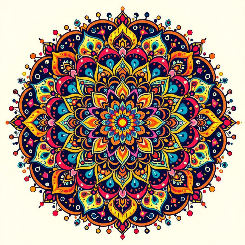 Mandala Dot Art - AI Generated Designs