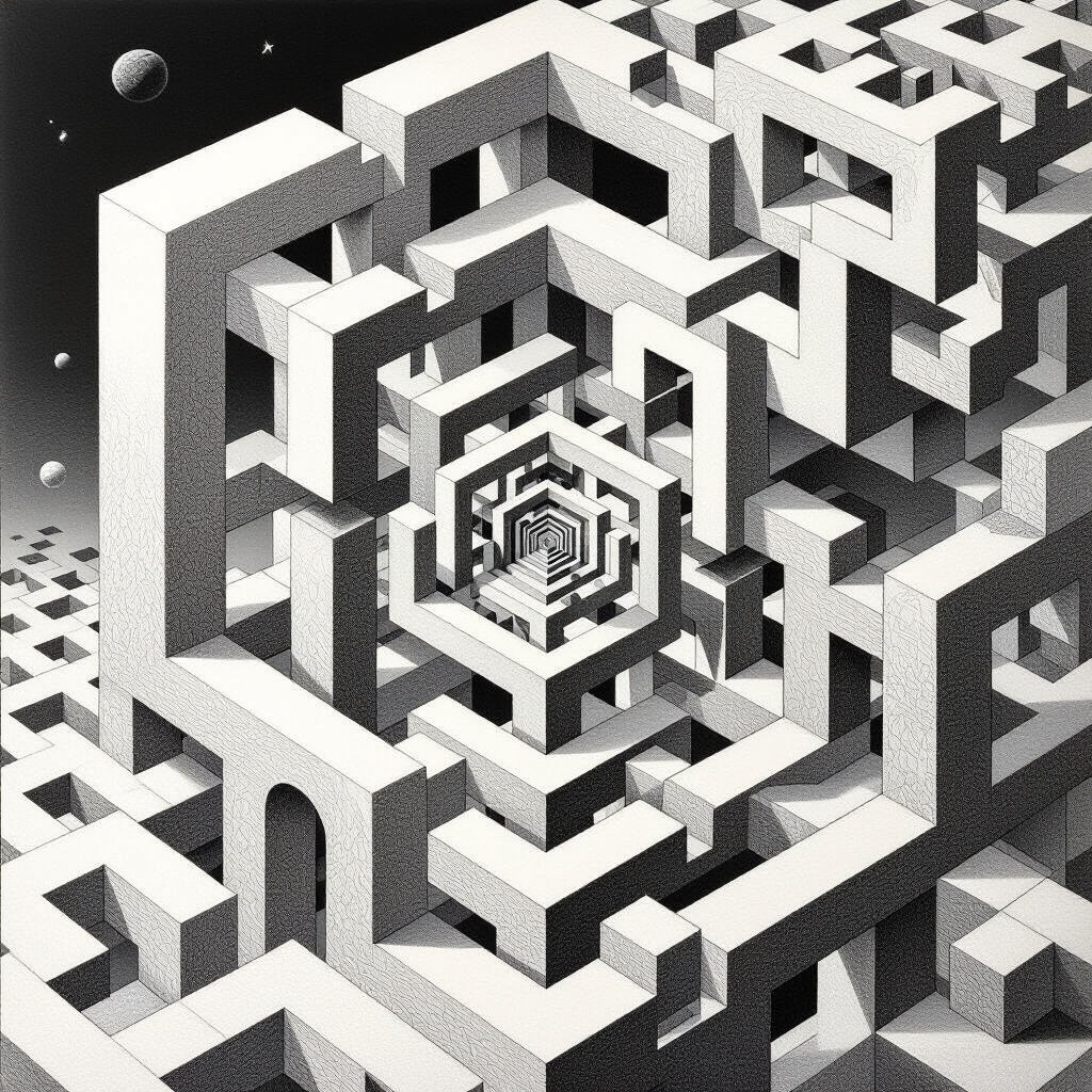 Illusion Drawing Art - AI Generated & Inspiring