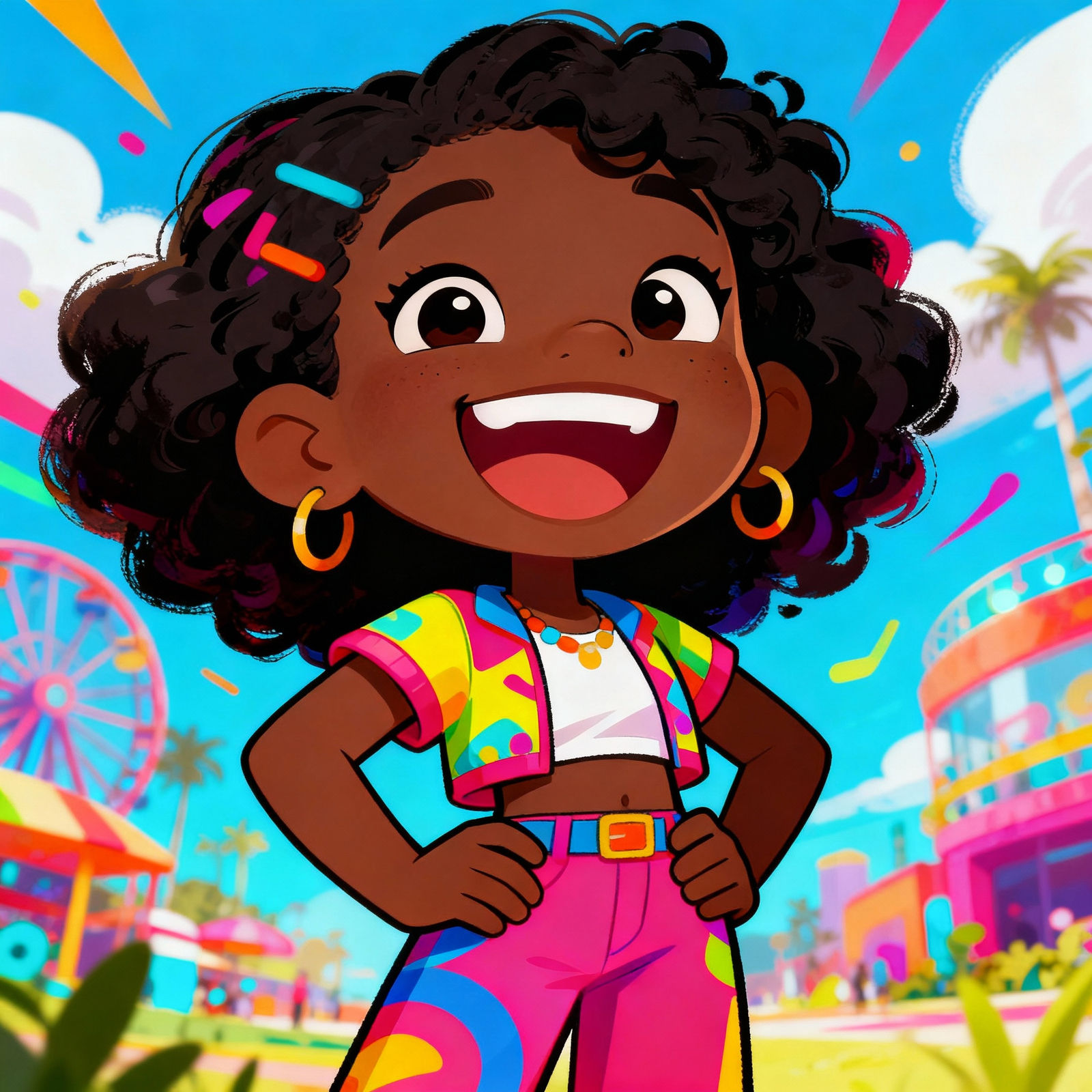 Cartoon Black Girl Drawings - Create Your Own AI Art