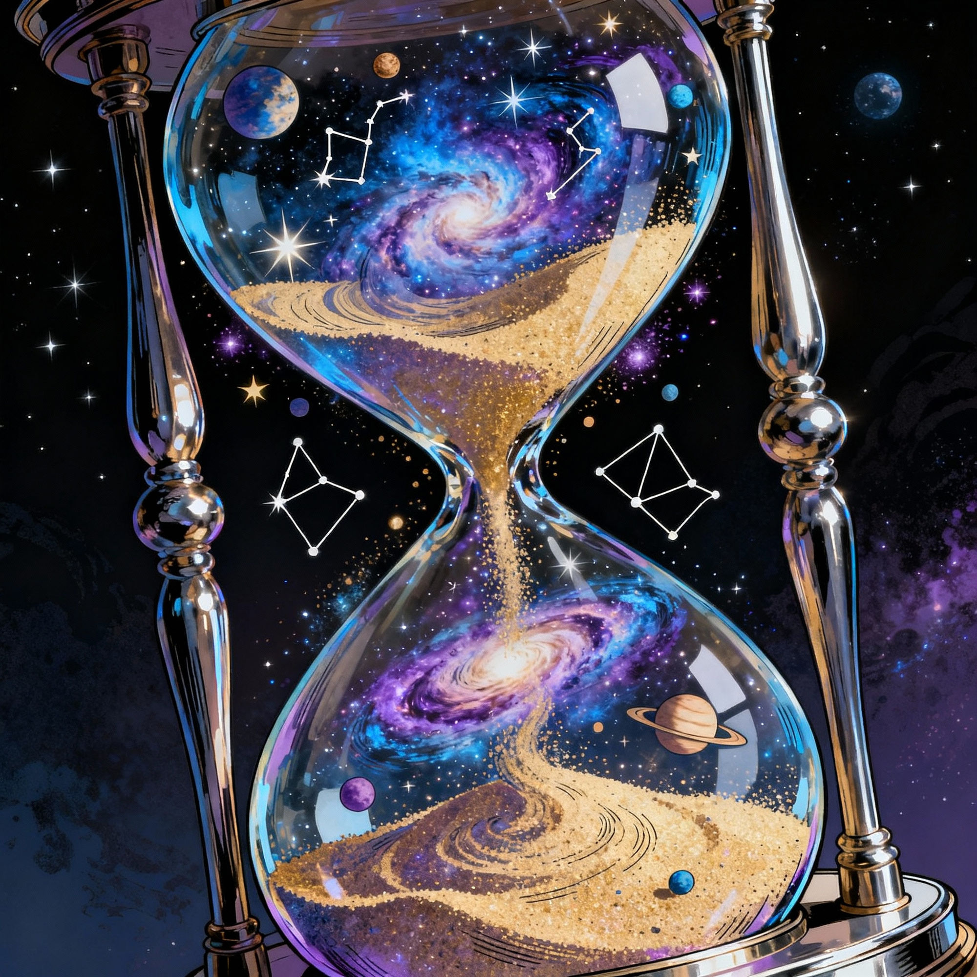 Unique Hourglass Drawings - AI Art Gallery