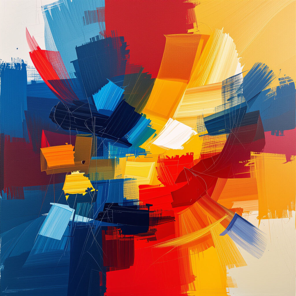 AI-generated Oil Painting Abstract Art - Create Yours