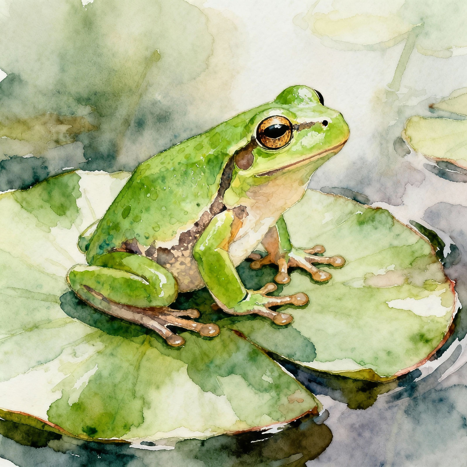 Drawing Frogs - AI Art Gallery