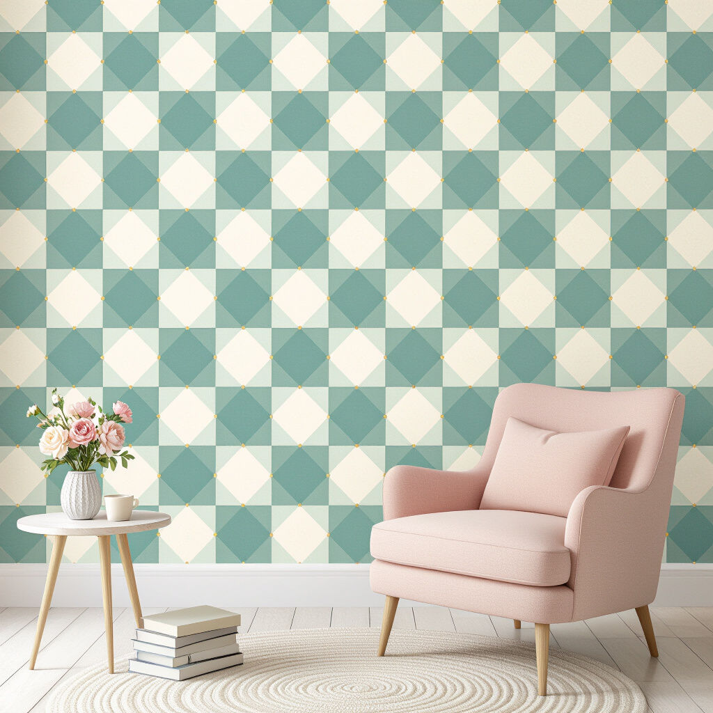 Aesthetic Preppy Checkered Wallpaper - Design Yours Now!