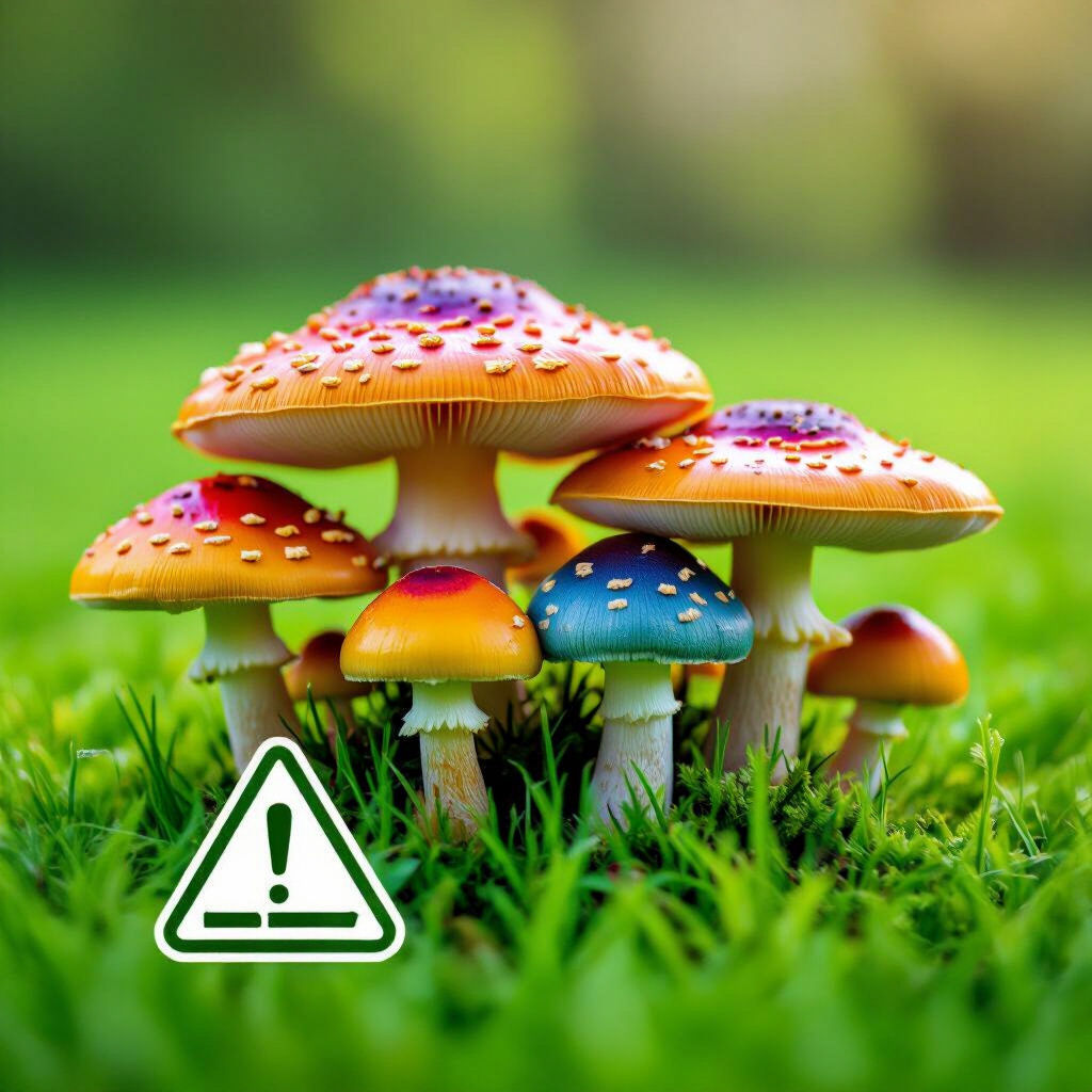 Poisonous Lawn Mushroom Types Pictures - Identify & Avoid